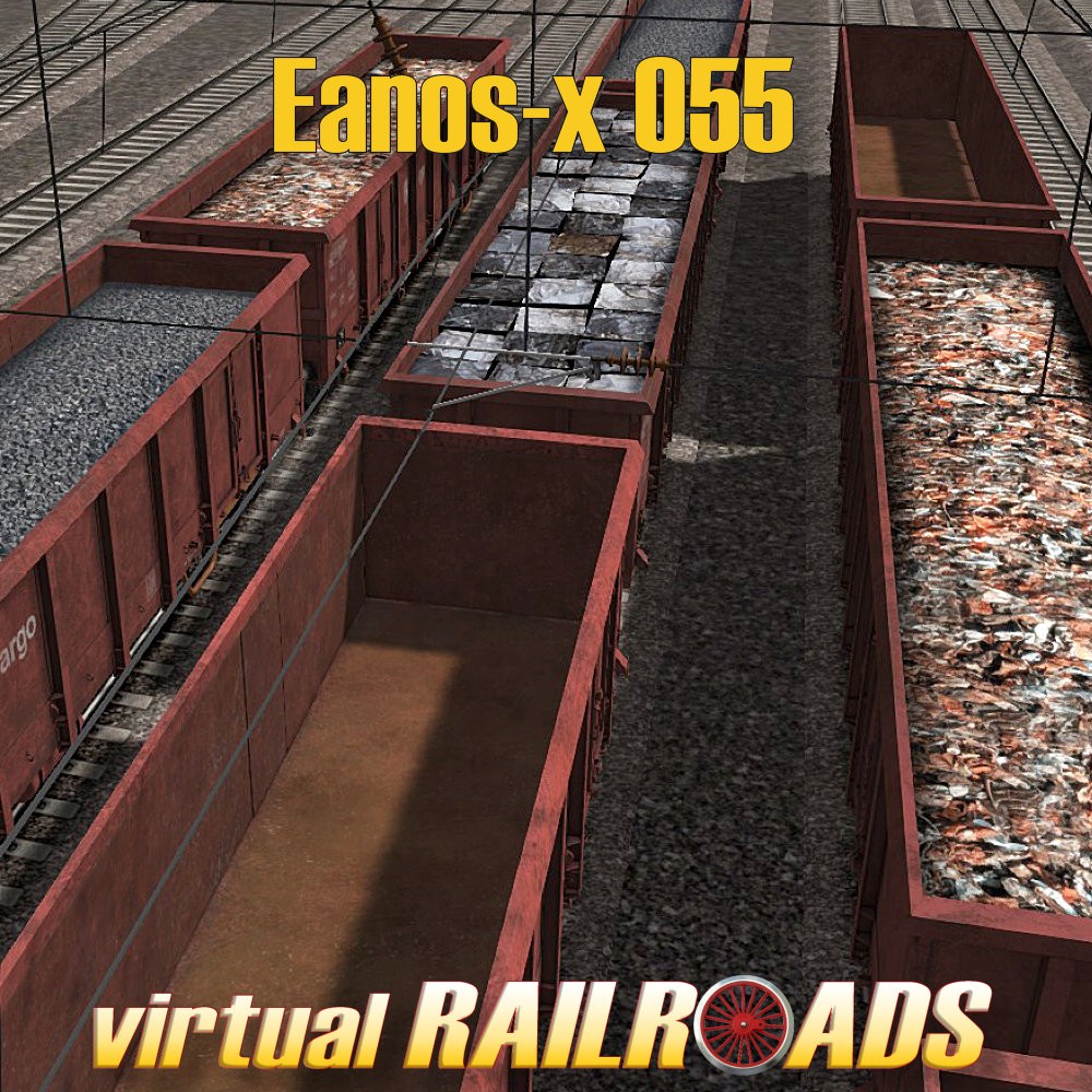 virtualRailroads - Offener Güterwagen Eanos-x 055