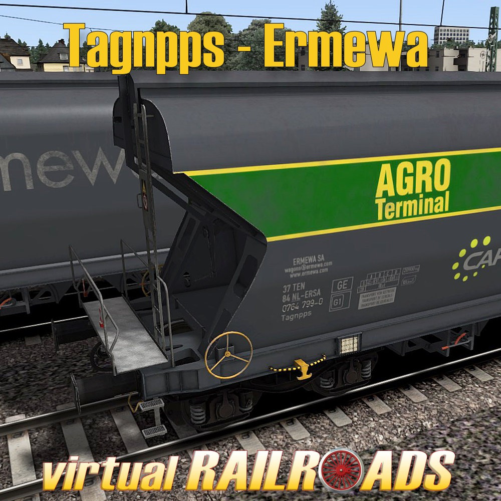 virtualRailroads - Schiebewandwagen Hbbillns - Braun