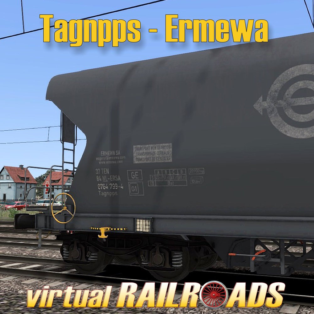 virtualRailroads - Schiebewandwagen Hbbillns - Braun