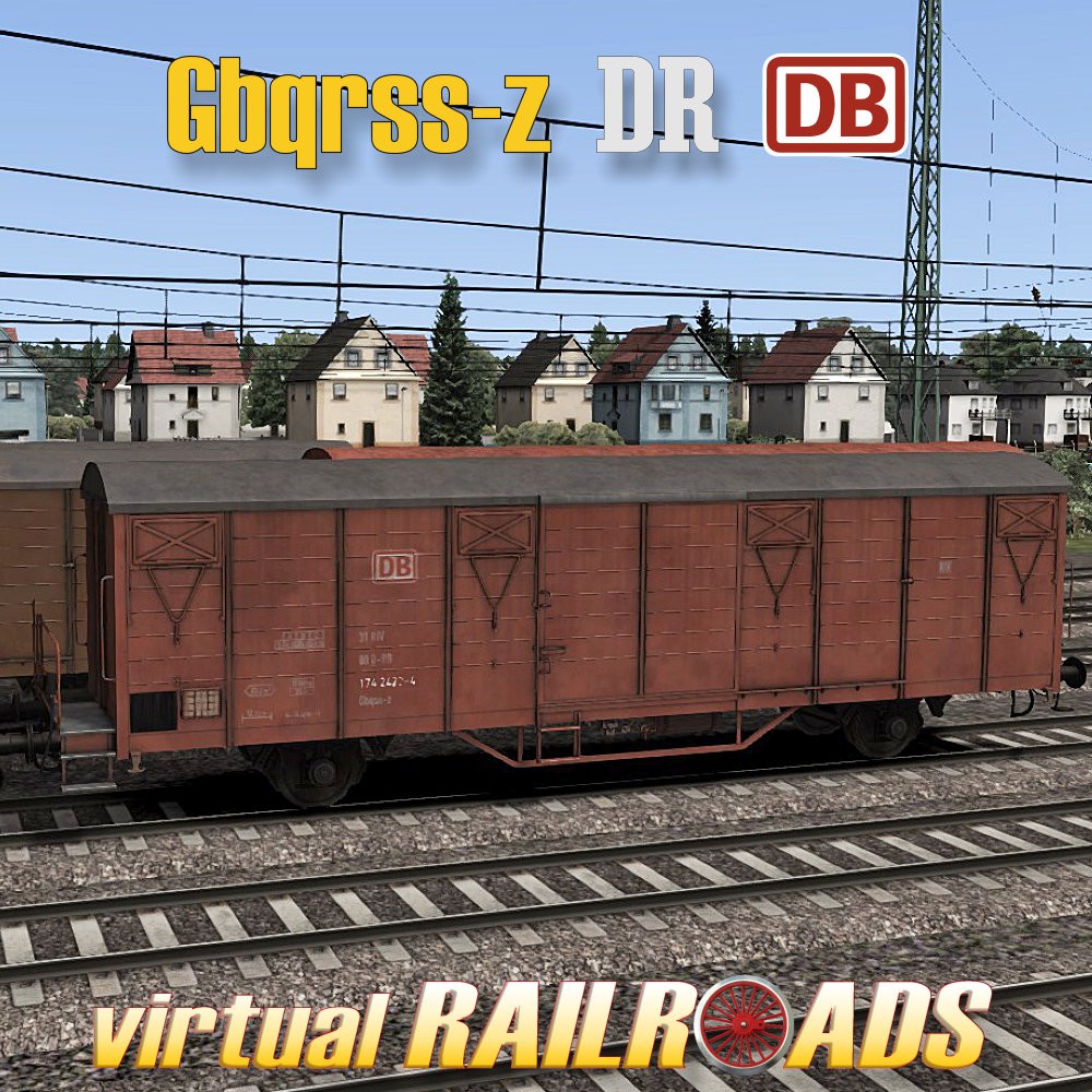 virtualRailroads - Open Freight Wagon - Gbqrss-z Expressgut